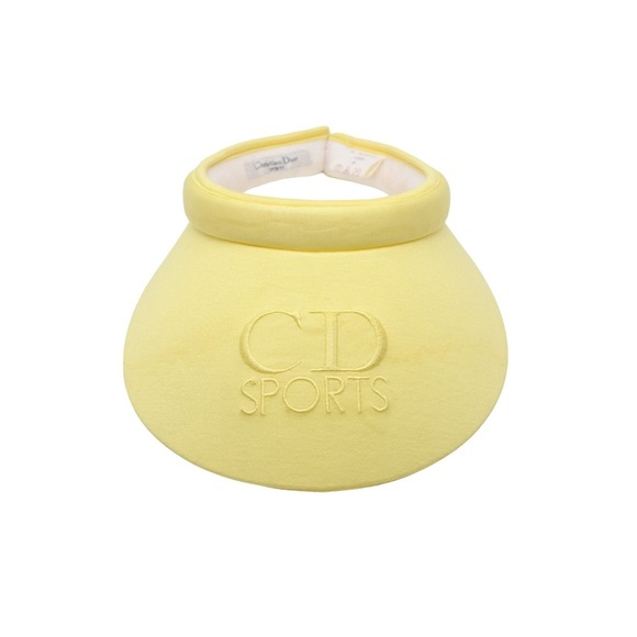 Dior | Bags | Christian Dior Sportline Sun Visor Yellow | Poshmark